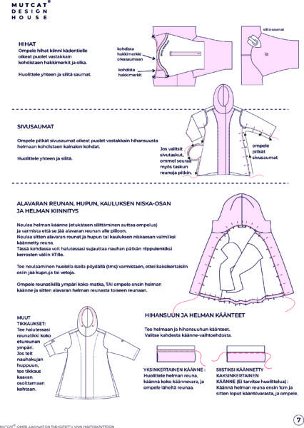 Soulmate-takki x3 PDF-kaava - MUTCAT Design House